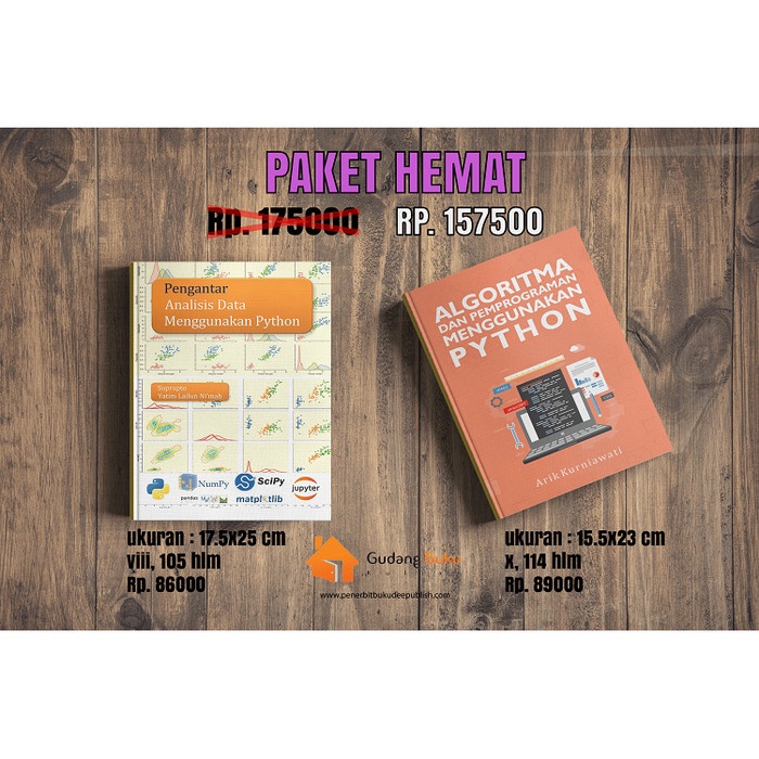 Jual Buku Programming : PAKET HEMAT BUKU PEMROGRAMAN MENGGUNAKAN PYTHON ...