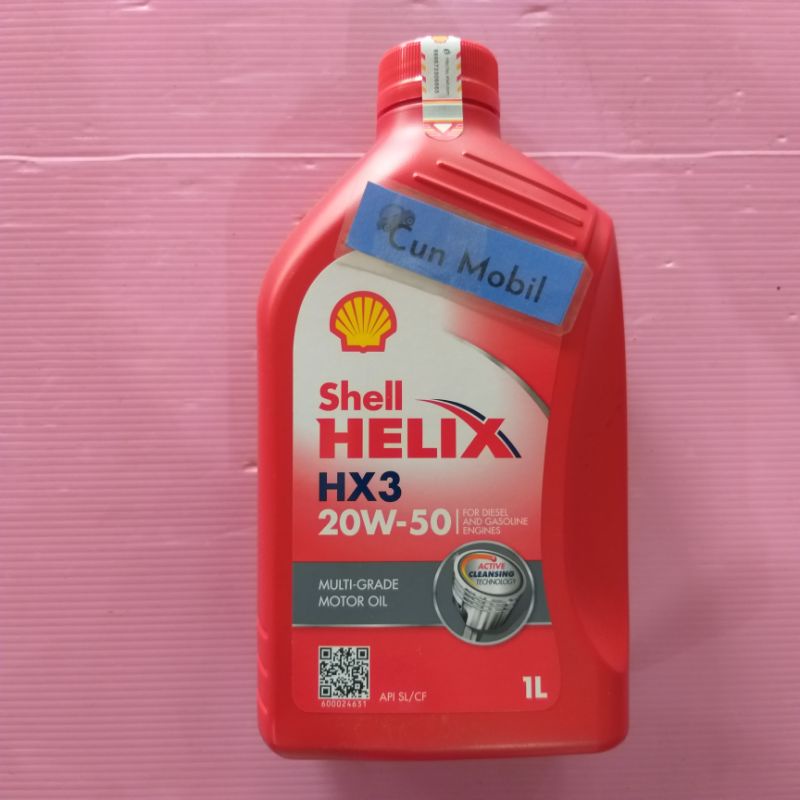Jual Oli mesin Shell Helix HX3 20W-50 1 Liter | Shopee Indonesia