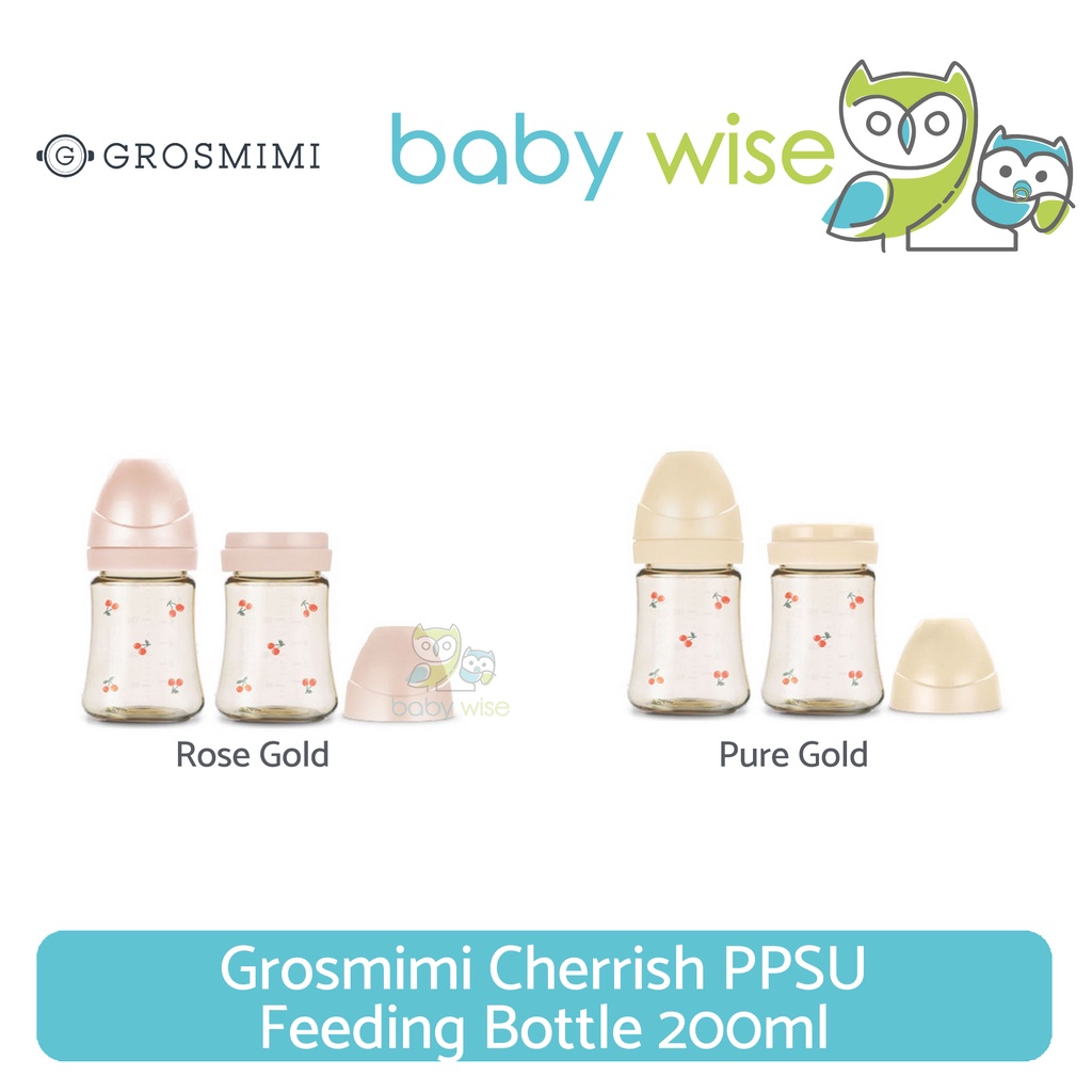 Jual Grosmimi PPSU Cherrish Feeding Bottle 200ml Twin Pack | Shopee Indonesia
