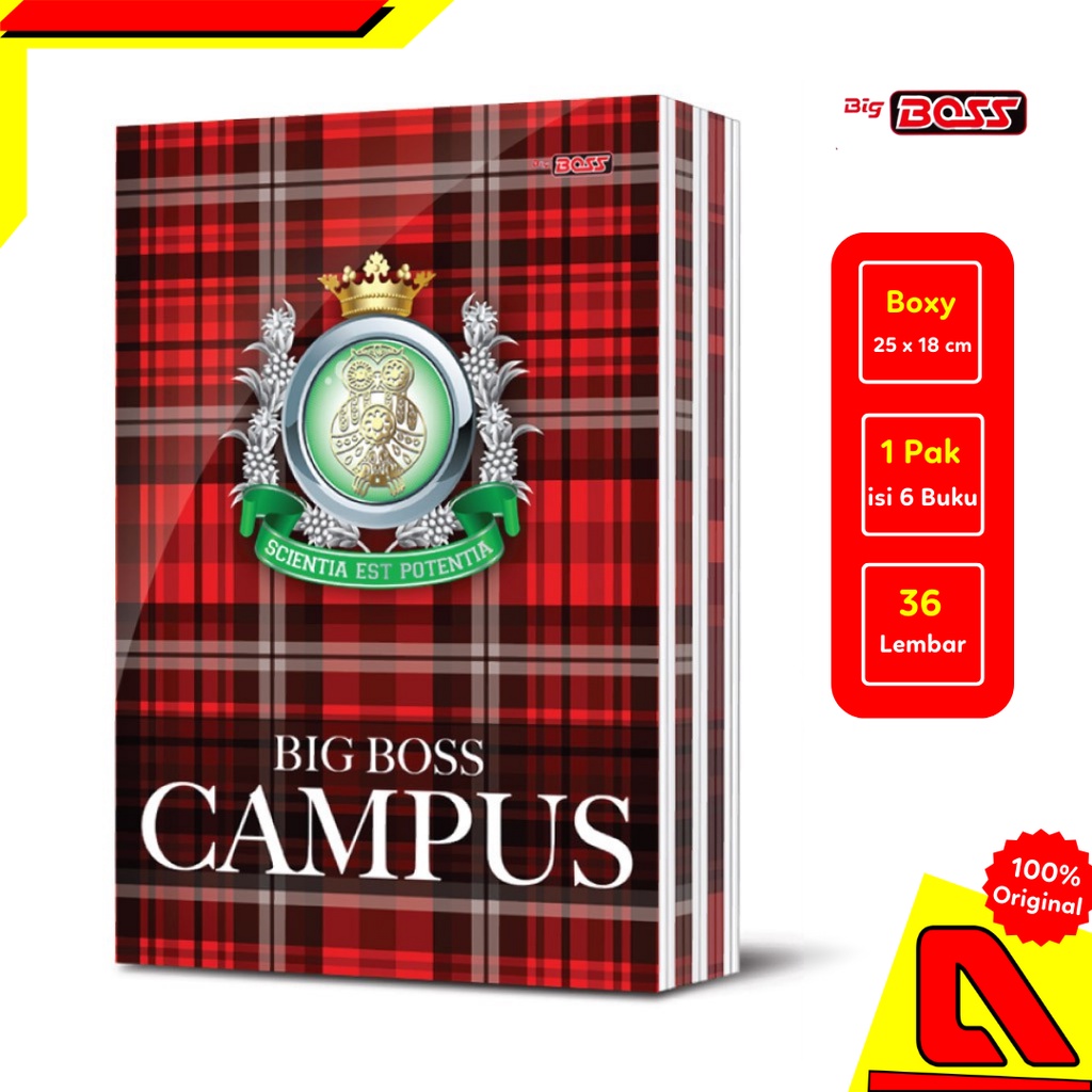 Jual Buku Tulis Boxy 36 Lembar BigBoss | Shopee Indonesia