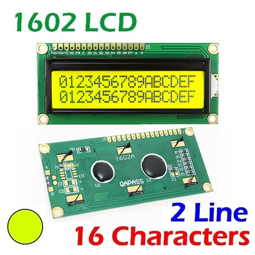 Jual LCD Display 1602 Background Yellow Kuning Tulisan Hitam 16x2 Karakter Arduino LCD1602 Green ...