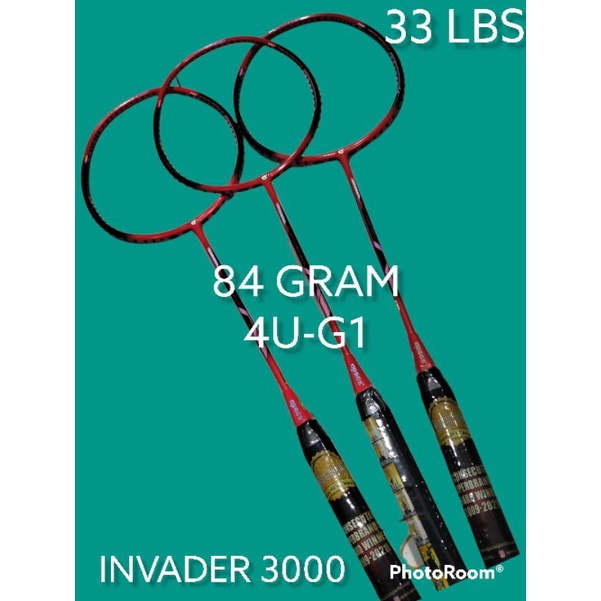 Jual raket badminton APACS INVADER 3000. 33 LBS | Shopee Indonesia