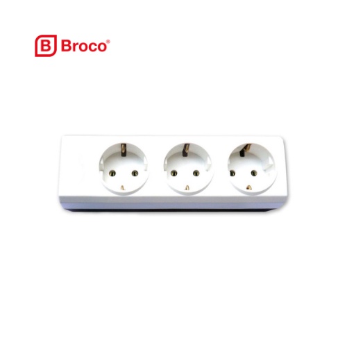 Jual Broco Electrical 15330-55NCP Stop Kontak 3 Lubang (Non Child ...