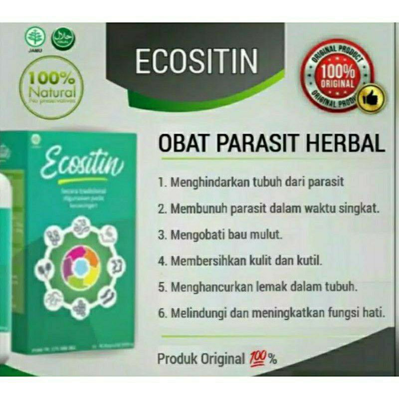 Jual Ecositin asli 100% original obat anti parasit tubuh herbal ...