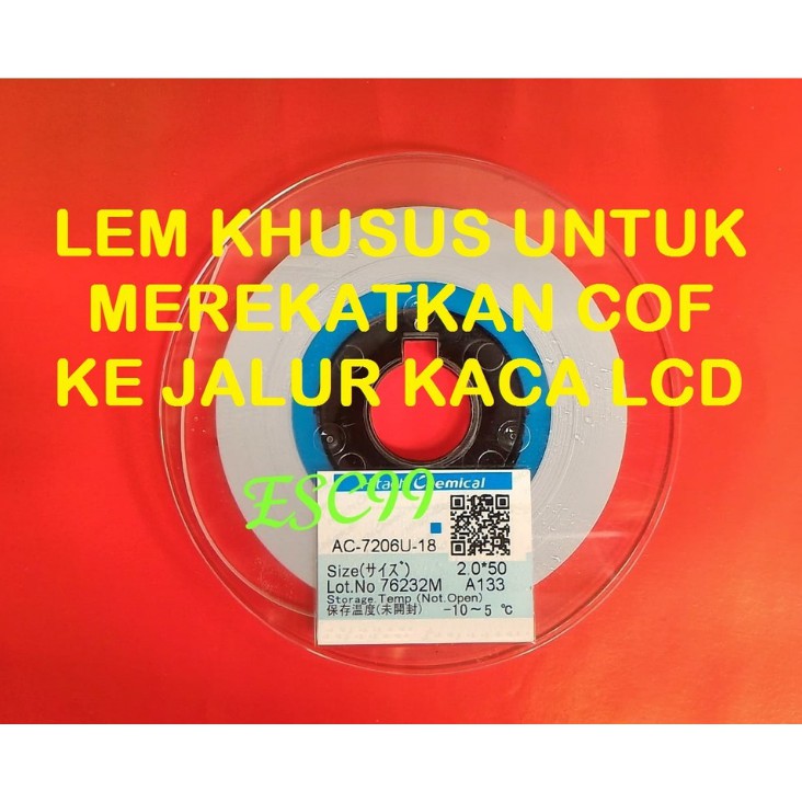 Jual Lem ACF 7206 Lem ACF 2056 Mata Solder T Lem LCD lebar 2 mm | Shopee Indonesia