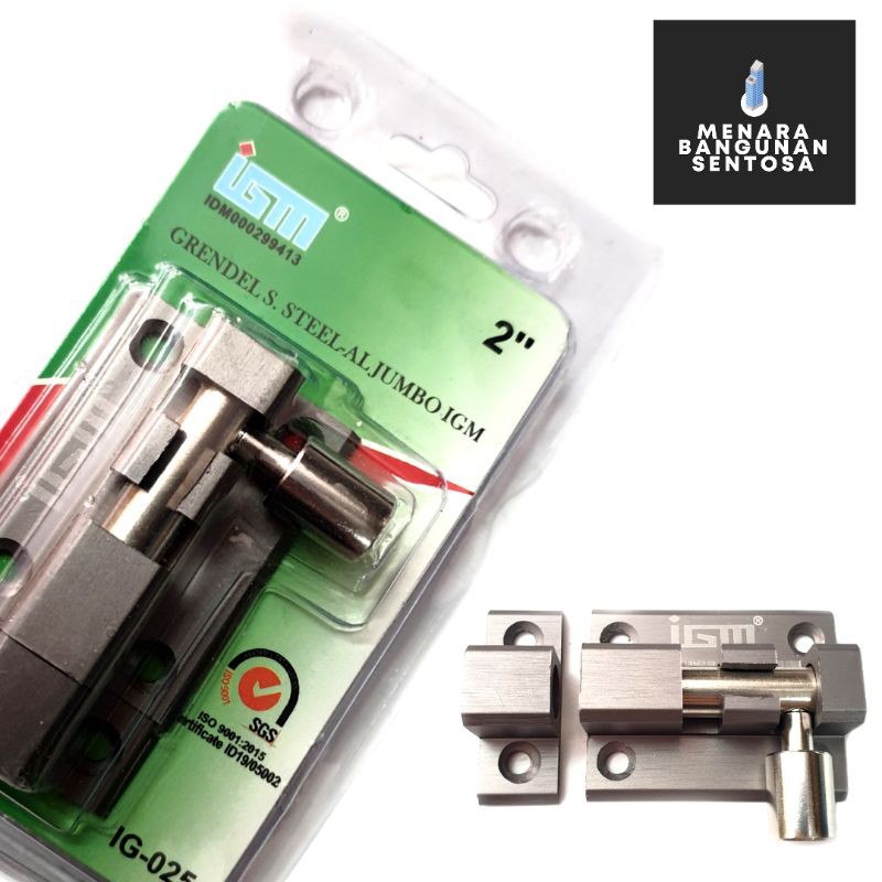 Jual Grendel Aluminium Stainless IGM 2" Inch - Gerendel Selot Kunci ...