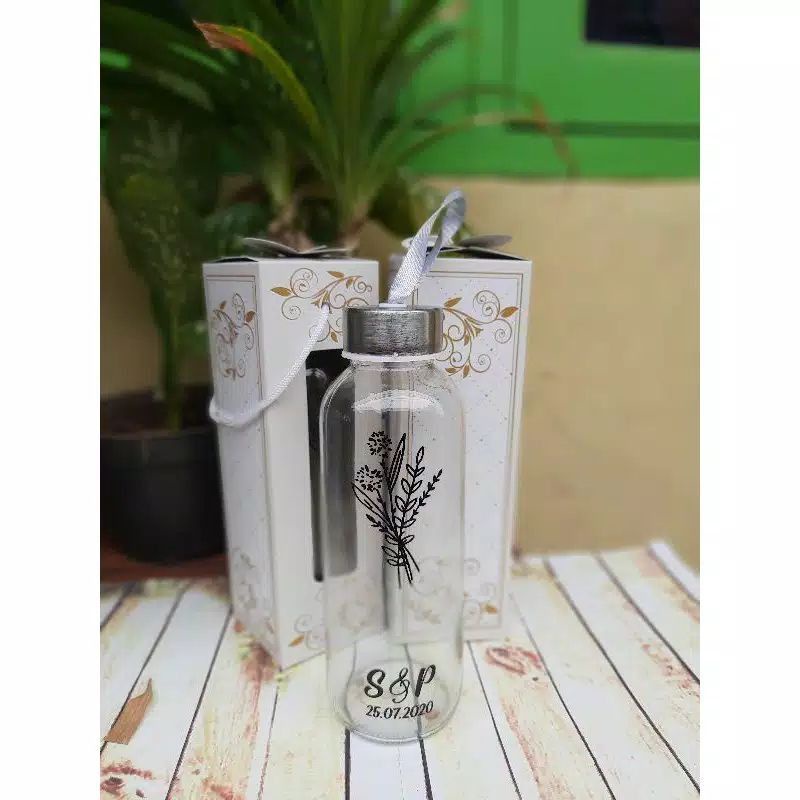 Jual Tumbler kaca bening kemas box | Shopee Indonesia