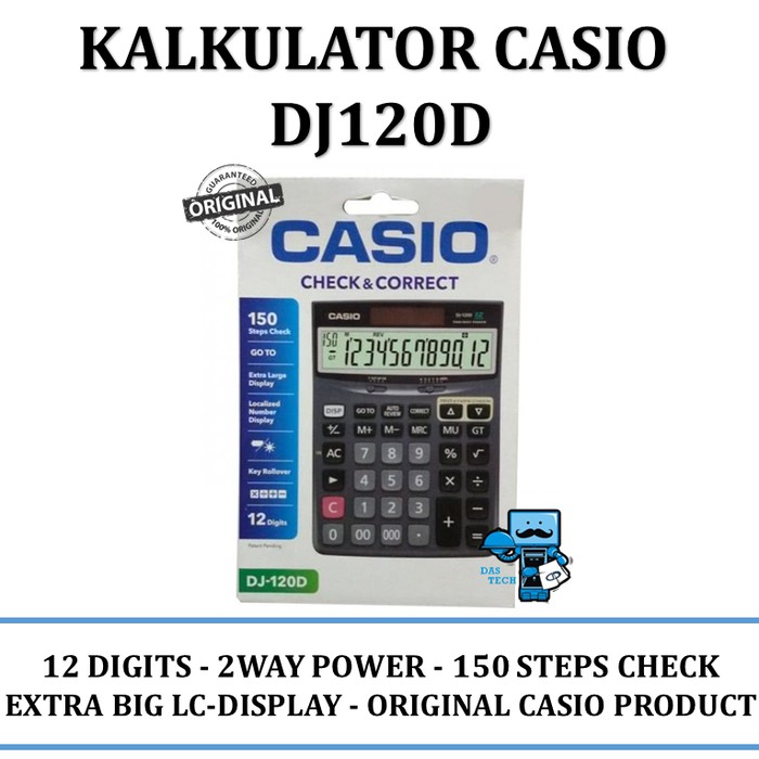 Jual Kalkulator Meja - Kalkulator Ilmiah - Kalkulator Citizen Kalkulator Casio Dj120D Original ...