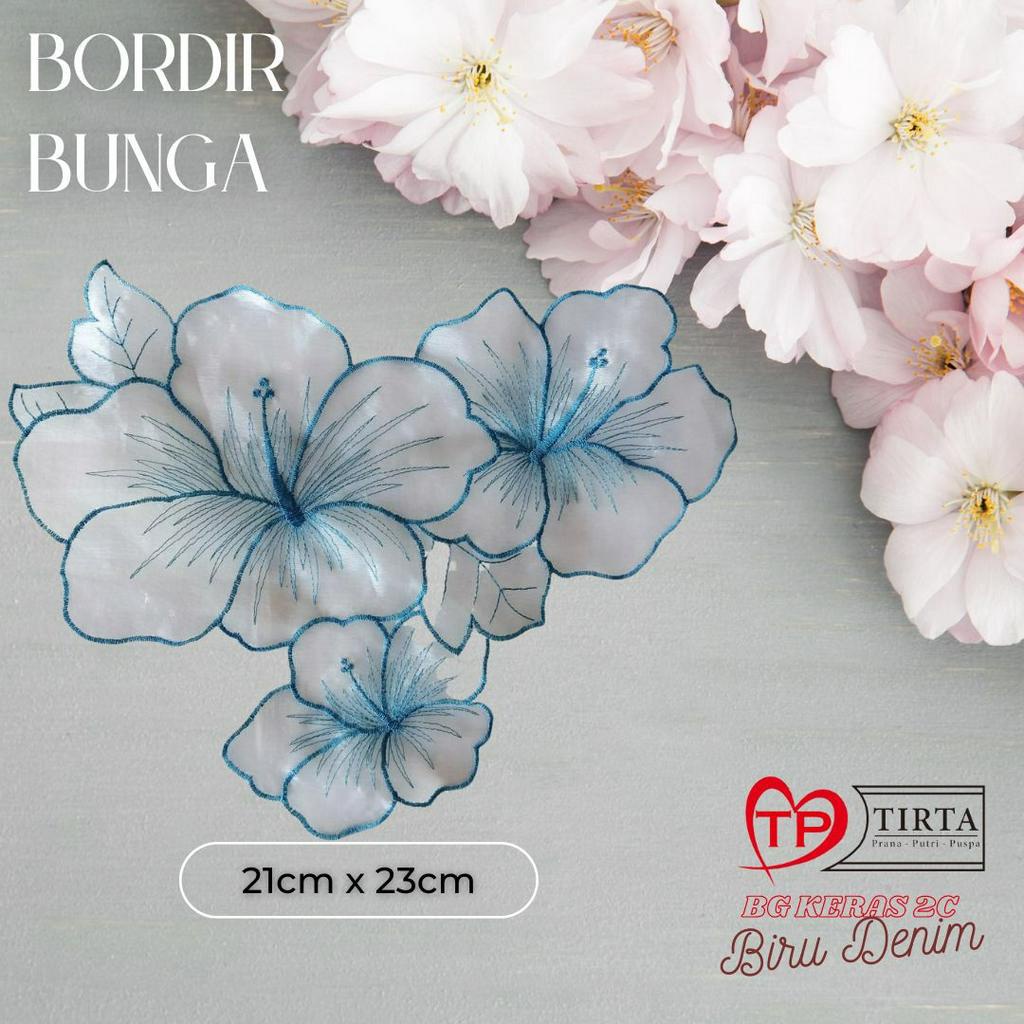 Jual Link khusus PO BG Keras 2C, Bordir model bunga transparan dari ...