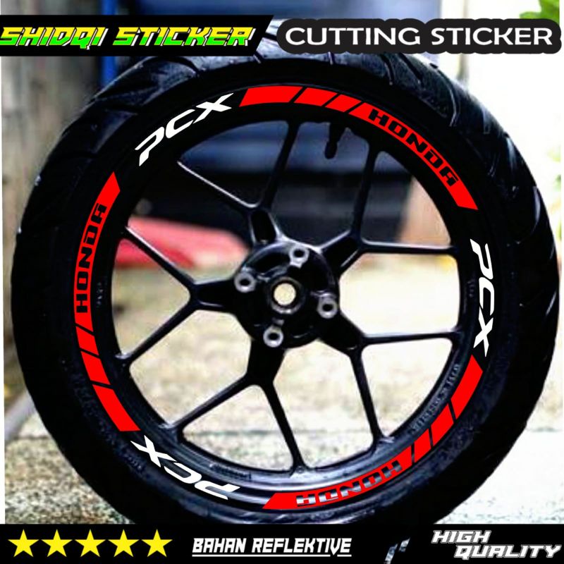 Jual Stiker pcx 150 160 Sticker velk Sticker velg motor honda pcx 150 ...