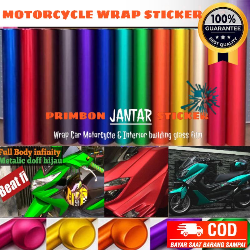 Jual Sticker skotlet motor mobil metalik krom doff MPM mett chrom doff ...