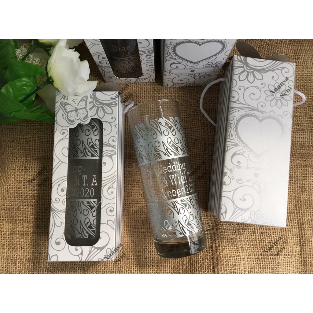 Jual Souvenir Packaging Paper Box Gelas Bamboo Kemasan Box Gelas H12 ...