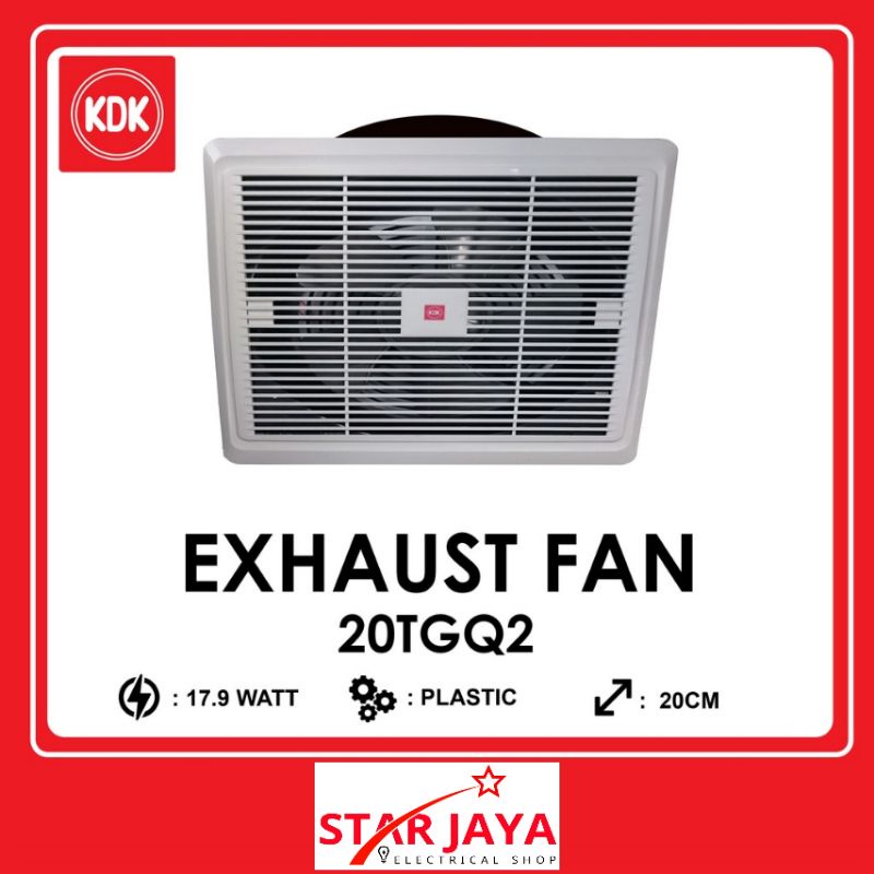Jual KDK Exhaust Fan Ceiling/Blower Plafon 20TGQ2 8 Inch | Shopee Indonesia