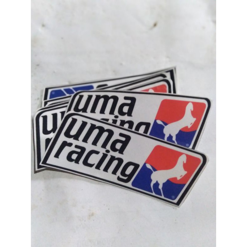 Jual stiker uma racing - bahan orajet/ritrama laminasi glosy - stiker ...