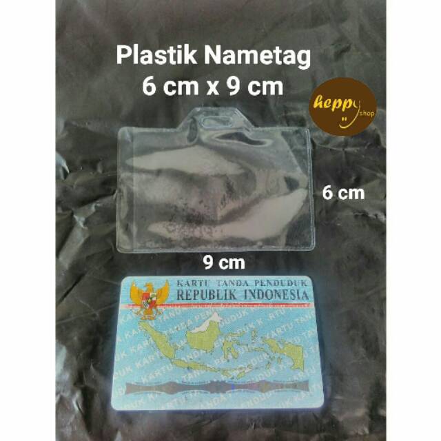 Jual Plastik Nametag 6 cm x 9 cm ID Card Name Tag | Shopee Indonesia
