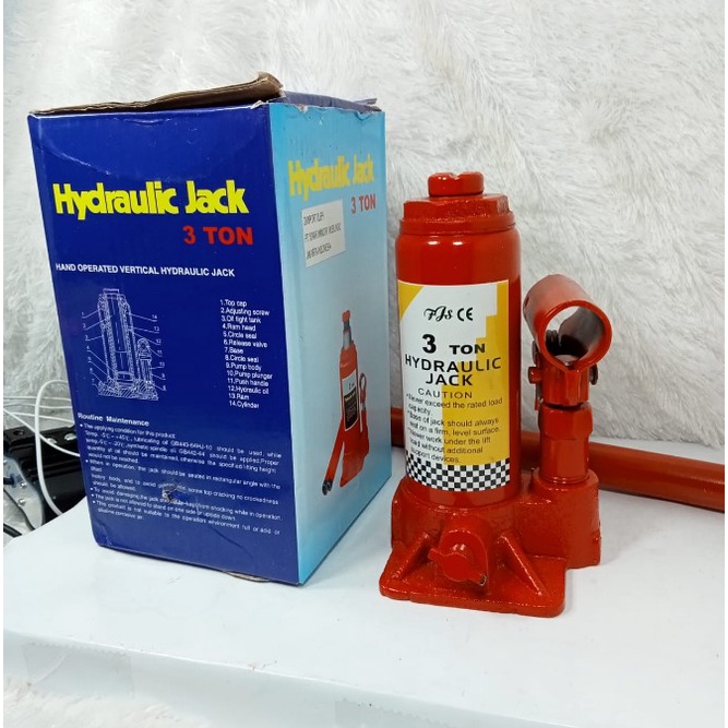 Jual 3 TON DONGKRAK BOTOL HYDRAULIC JACK 3 TON | Shopee Indonesia