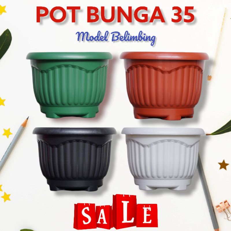 Jual [NEW] Pot Bunga 35 Noni | Pot Tanaman Plastik Besar 35 Noni ...