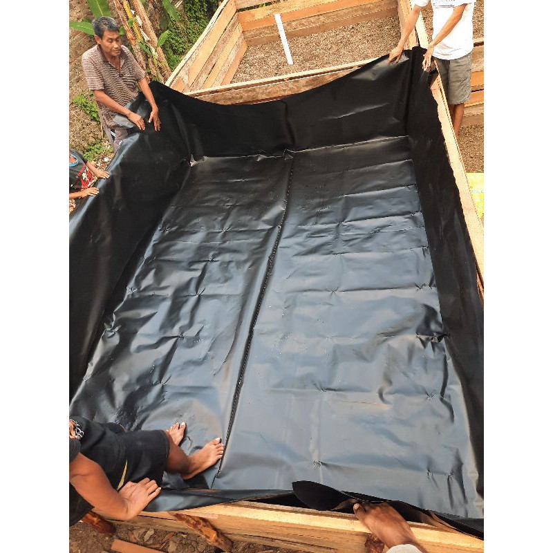 Jual Terpal kolam ikan HDPE GEOMEMBRAN Micron 300 P.2m x L.2m x T ...