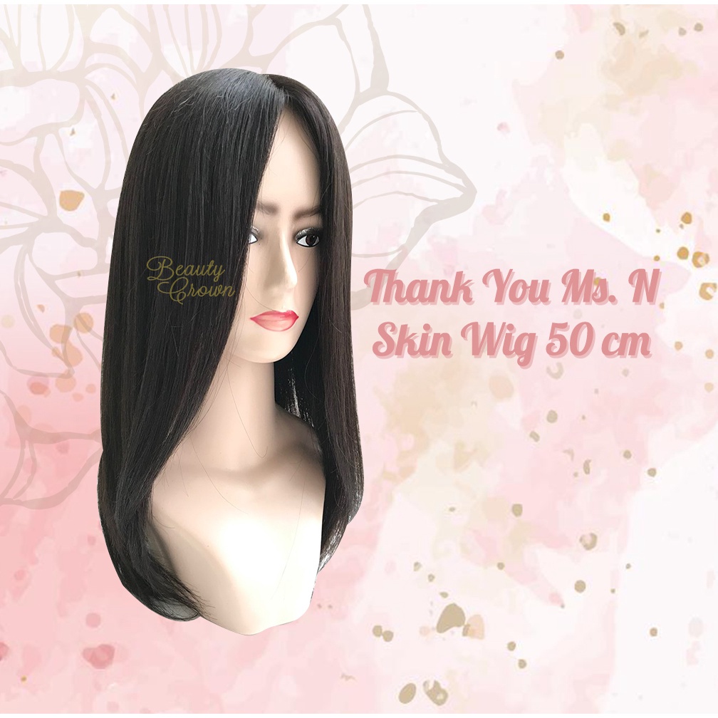Jual Skin Wig Rambut Asli 100% Human Hair by Beauty Crown | Shopee ...