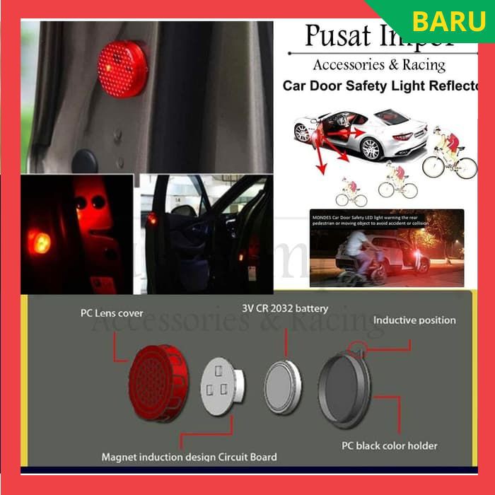 Jual Lampu LED Mobil Lampu Pintu Mobil Otomatis Lampu LED Door Open ...