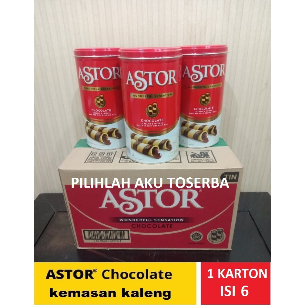 Jual Astor Double Coklat 330 gr - Astor Kaleng - 1 DUS ISI 6 KALENG ...