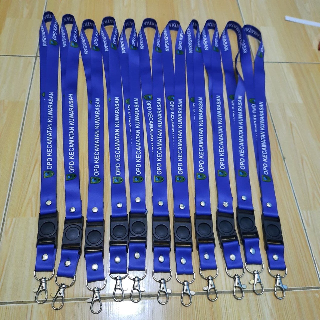Jual Cetak Lanyard Id Card, Tali nama Custom Desain Full Color, Kartu ...