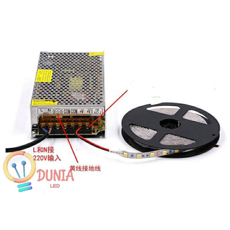 Jual Power Supply Adaptor Switching Trafo LED Strip 12V 3A / 12V 5A ...