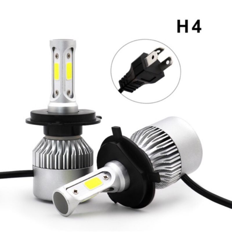 Jual Led h4 mobil taff putih 6000k 3 sisi 36 watt 12 - 42 volt | Shopee ...