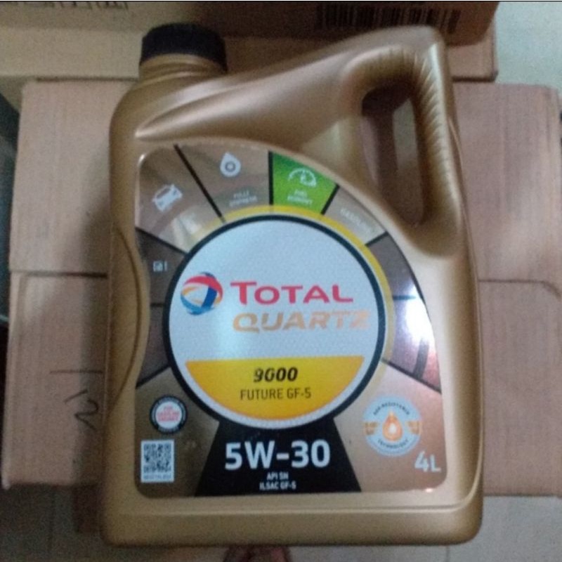 Jual Oli Total Quartz 9000 SN GF-5 5W-30 4L Original | Shopee Indonesia