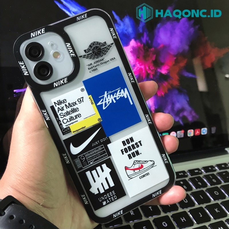 Jual Casing Ip 7 8 Plus X XR XS 11 12 Pro Max Bening Motif Nike casing ...