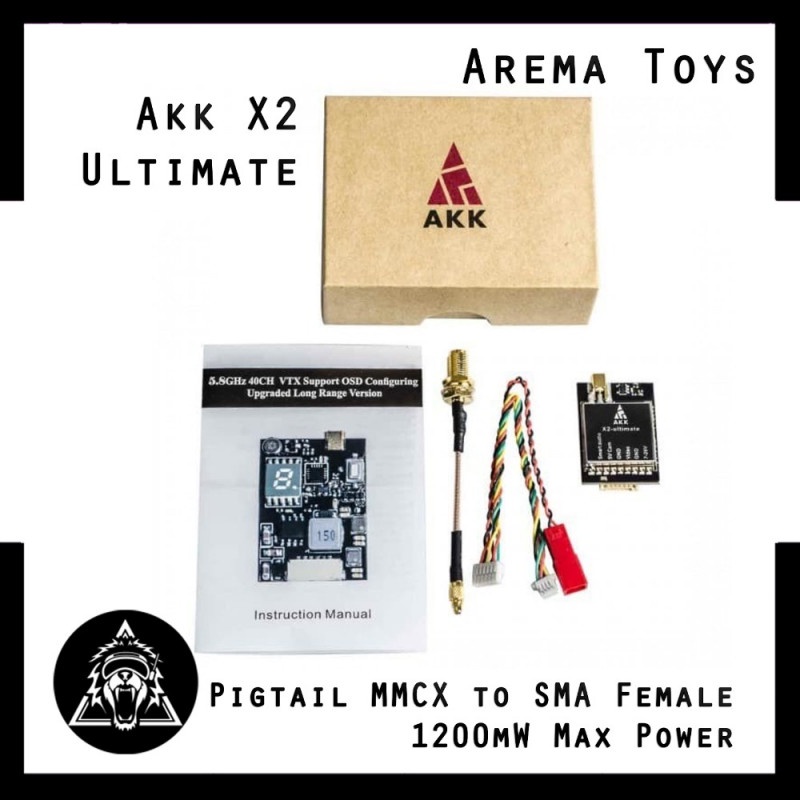 Jual AKK X2 Ultimate VTX Video Transmitter 5.8G 1200mW Drone Long Range ...