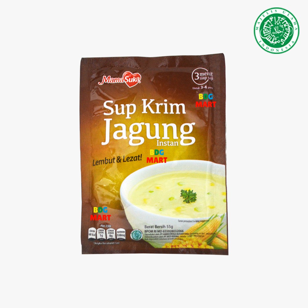 Jual SACHET Mama Suka Sup Krim Jagung Instan Halal MUI - 55gr | Shopee ...