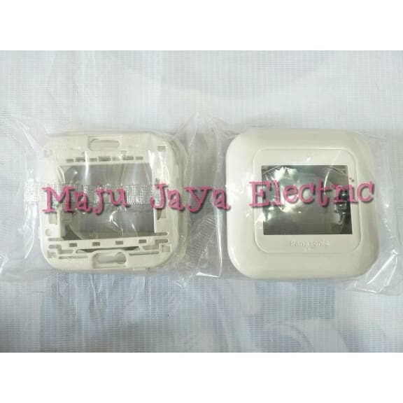 Jual Frame Saklar Seri 1 Gang 2 Device Panasonic WEJ 78029w WEJ78029w ...