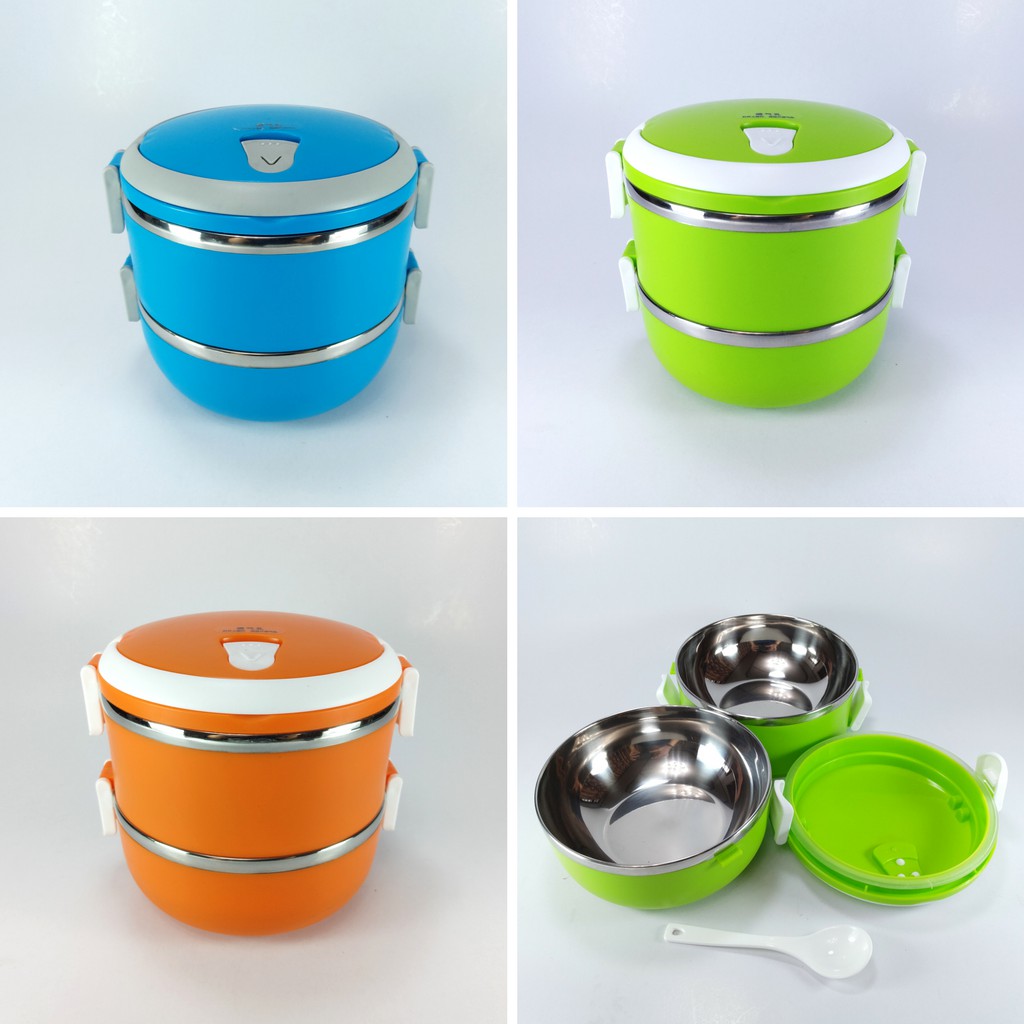 Jual Lunch Box Stainless Steel / Kotak Makanan / Rantang / Kotak Makan ...