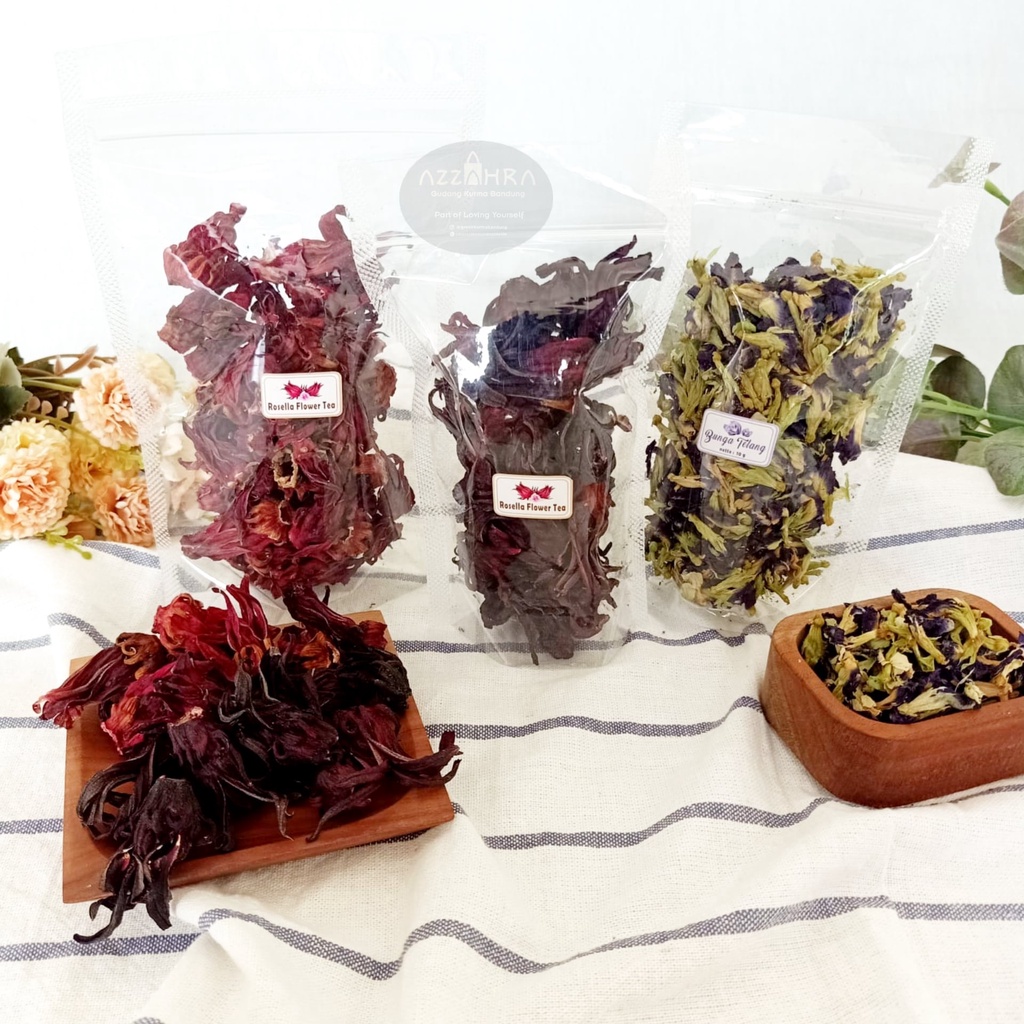 Jual Rosella Flower (merah/ungu), Butterfly Pea Tea / Teh Bunga Telang ...