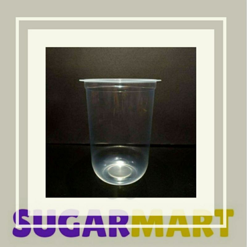 Jual Gelas Bulat / Cup Oval 12oz , 14oz , 16oz, 18oz, 22oz | Shopee ...