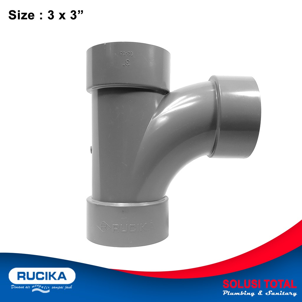 Jual TY 90 Derajat D 3 Inch Tee Y D 3" Rucika | Shopee Indonesia