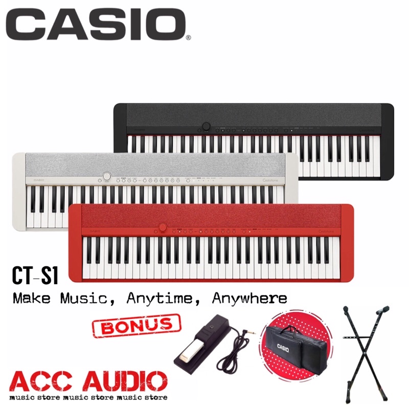 Jual Keyboard CASIO CTS1 / CT-S1 / CTS 1 Garansi Resmi 1 Tahun | Shopee ...