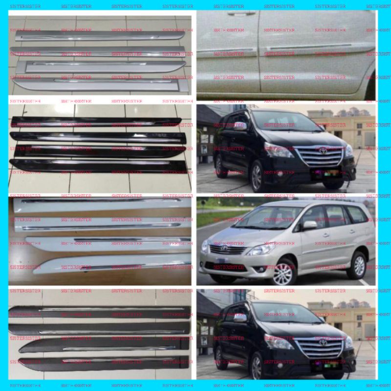 Jual List Body Grand New Innova 2008 2010 2012 2015 Side Body Molding ...