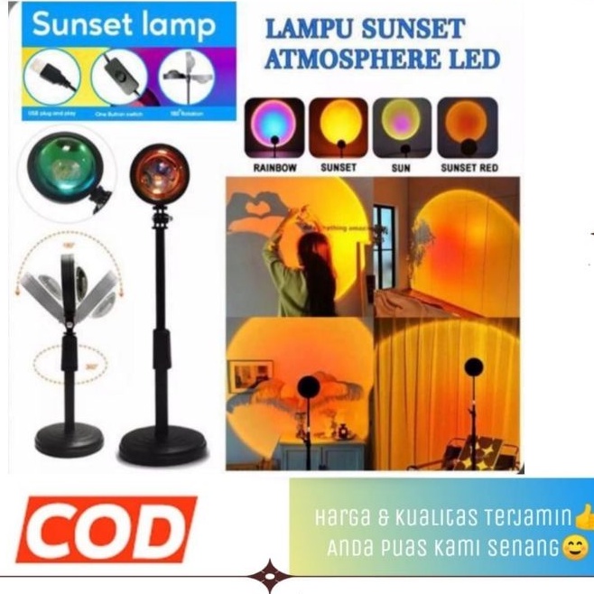 Jual Lampu Sunset Atmosphere LED Proyektor Motif Matahari Terbenam ...