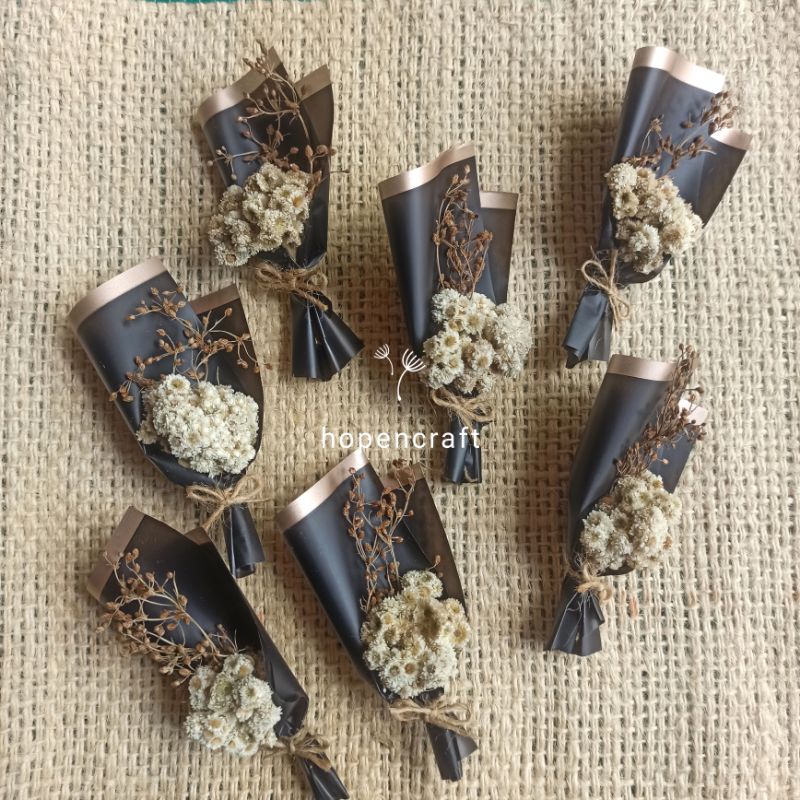 Jual Buket Mini Bunga Kering Rustic | Shopee Indonesia