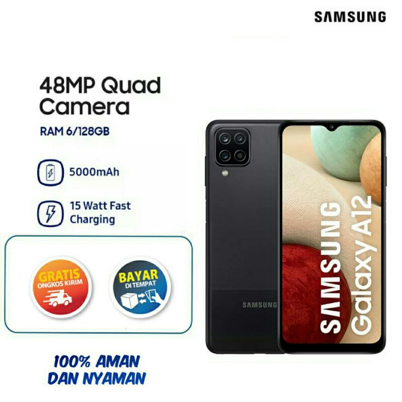 Jual Samsung Galaxy A12 Ram 6/128Gb Garansi Resmi Sein 1 Tahun | Shopee ...