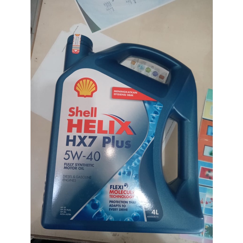 Jual Oli shell helix Hx7 sn plus 5w-40 4liter bensin diesel | Shopee ...