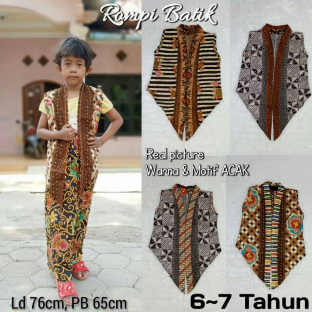 Jual Rompi Batik Anak Laki dan Perempuan | Shopee Indonesia