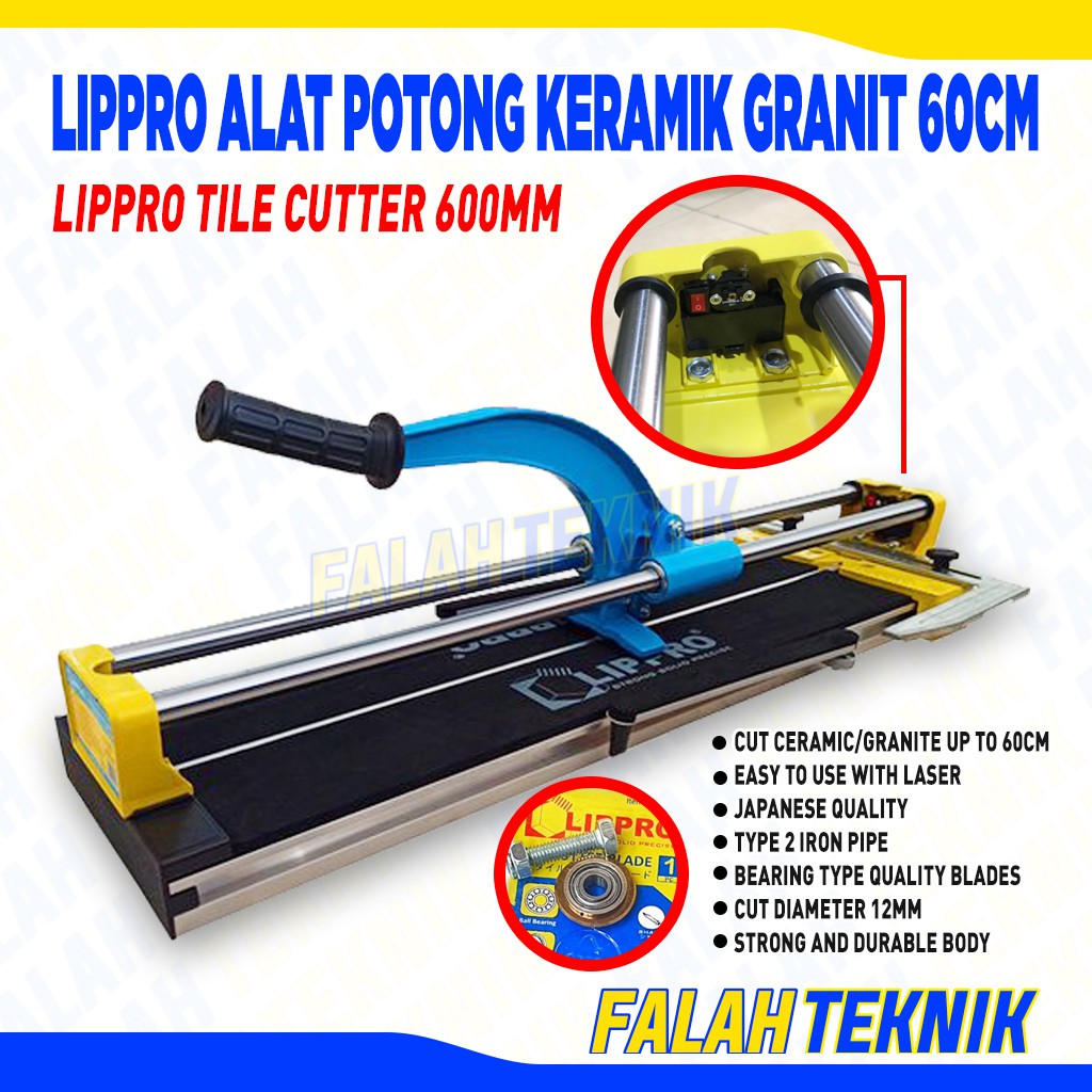 Jual TILE CUTTER With Bearing ALAT potong keramik Granit 60cm LIPPRO ...