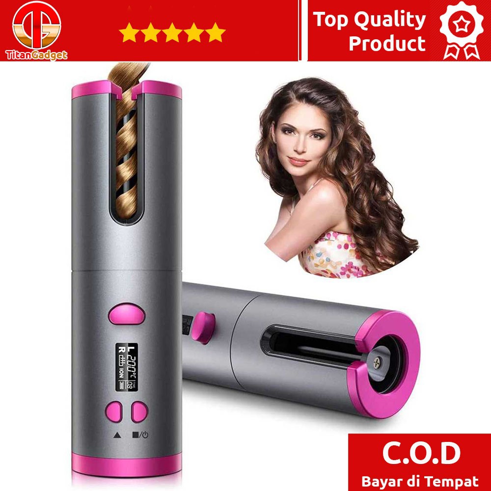 Jual Catok Pengkriting Rambut Wireless Automatic Curler - RD060B ...