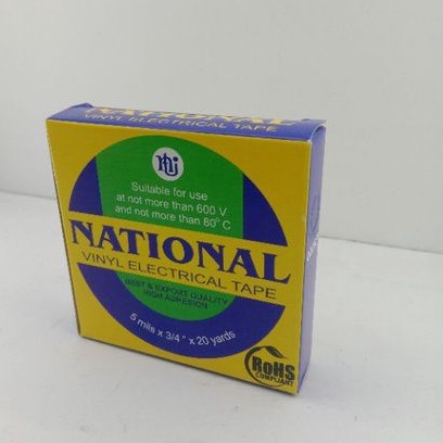 Jual Isolasi Listrik Hitam PVC National/Lakban Solasi Nasional/Solatip ...