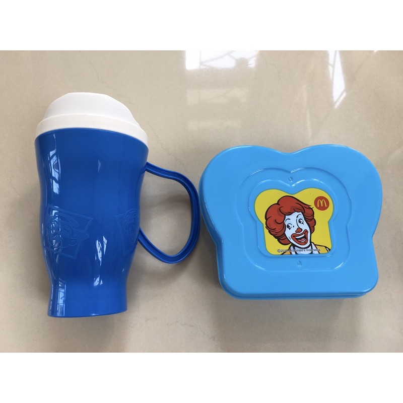 Jual Paket Tumbler Gelas & Kotak Makan McDonald MCD Anak Lunch Box ...