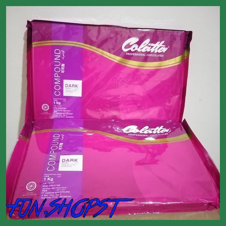 Jual COLATTA DARK COMPOUND/ COKLAT BLOK 1KG | Shopee Indonesia