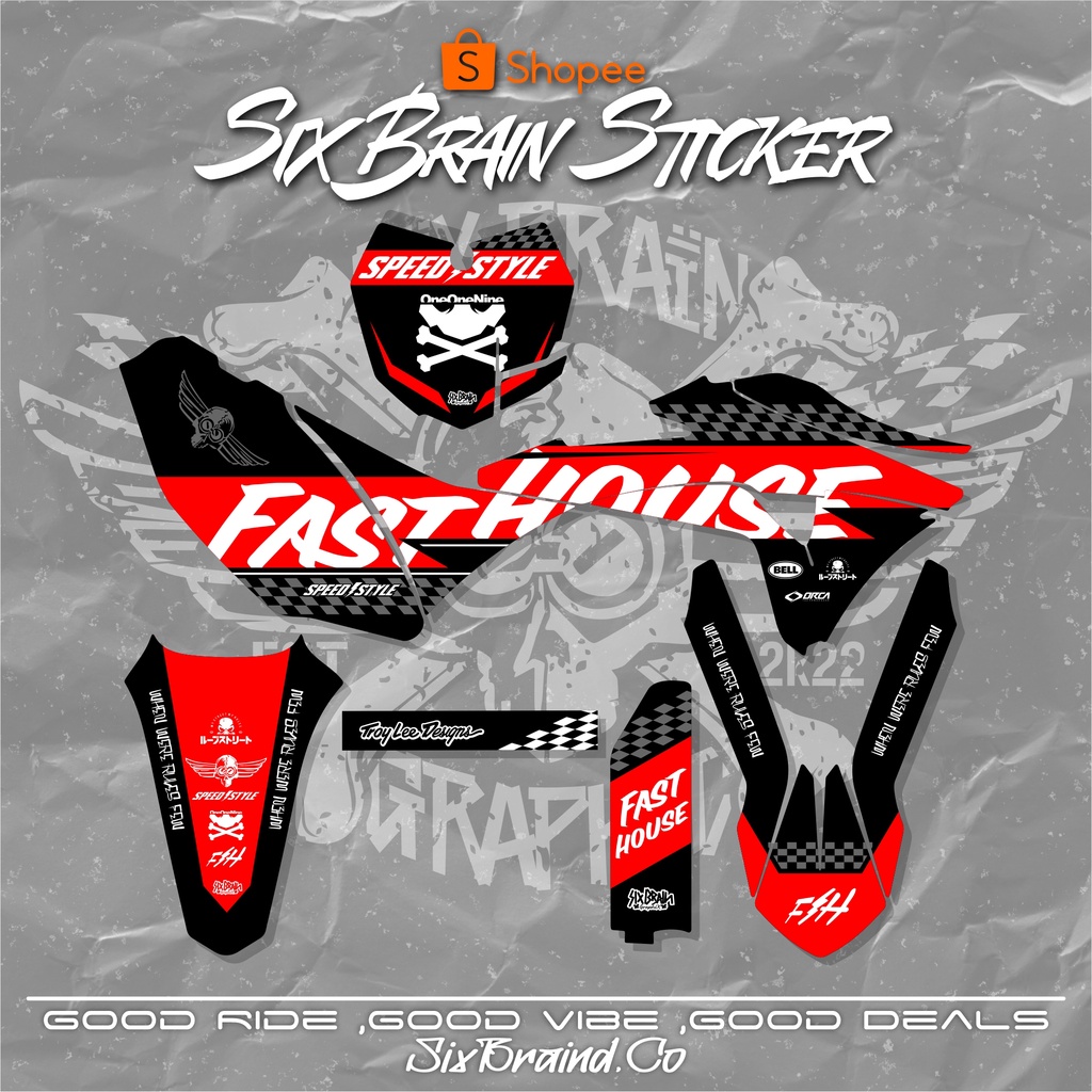 Jual DECAL STICKER KAWASAKI KLX GORDON s S6 DEKAL STIKER DESAIN ...